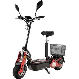 eFlux Street 40 Pro, E-Scooter, Stra&szlig;enzulassung, 35 km/h, 800 Watt, mit Sitz, Gep&auml;ck-Korb, klappbar