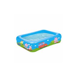 Happy People Peppa Pig Planschbecken Family Pool Kinderpool 200x150x50cm Garten Kinder