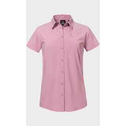 Sch&ouml;ffel Outdoorbluse SCH&Ouml;FFEL "Blouse Style Dooser WMN", Damen, Gr. 36, 3105, rosa, Oberstoff: 85% Polyester, 15% Elasthan, Basic, V-Ausschnitt, Blusen
