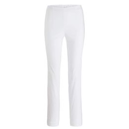 Schlupfhose GOLDNER "Schlupfhose CARLA in Super-Stretch", Damen, Gr. 44, N-Gr, wei&szlig;, Obermaterial: 72% Viskose CV. 25% Polyamid PA. 3% Elasthan EL., normal, Hosen Schlupfhose, Superelastisch