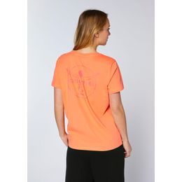 T-Shirt Chiemsee, Damen, Gr. 40, melon, 100% Baumwolle, Rundhals, Shirts T-Shirt