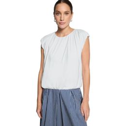 T-Shirt Zero "Damen mit Rundhalsausschnitt", Damen, Gr. 40, wei&szlig; (brilliant wei&szlig;), Jersey, Obermaterial: 100% Polyester. Futter: 5% Elasthan, 95% Polyester. F&uuml;llung:, h&uuml;ftbedeckend, Rundhals, Shirts T-Shirt, Falten