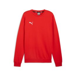 Sweatshirt Puma "TEAMGOAL CASUALS CREW NECK SWEAT", Herren, Gr. L, Puma rot, Puma wei&szlig;, Sweatware, Obermaterial: 100% Baumwolle, unifarben, regular fit normal, Rundhals, angesetztes B&uuml;ndchen, Sweatshirts Sweatshirt, mit Rundhalsausschnitt, ohne Kapuze, mit langen &Auml;rmeln, Regular Fit