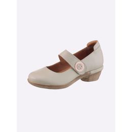 Pumps Gemini, Damen, Gr. 36, hellgrau, Glattleder, Schuhe Pumps