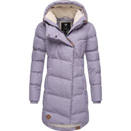 Wintermantel Ragwear "Pavla", Damen, Gr. L (40), lila (lavendel), Au&szlig;enmaterial: 100% Polyester. Innenfutter: 100% Polyester. Wattierung: 100% Polyester, figurbetont ca. Mitte Oberschenkel, &Auml;rmel ohne &Auml;rmelschlitz Rippstrickb&uuml;ndchen, M&auml;ntel Wintermantel, stylischer Winterparka mit Teddyfutter und Kapuze