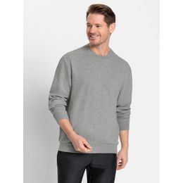 Sweatshirt Catamaran, Herren, Gr. 56/58, grau (grau, meliert), 88% Baumwolle, 12% Polyester, meliert, Rundhals, Sweatshirts Sweatshirt