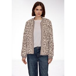 Blouson STREET ONE STUDIO, Damen, Gr. 36, cashmere grau, Stoff, Obermaterial: 100% Polyester. Futter: 100% Polyester, normal normal, Rundhals, B&uuml;ndchen, Jacken Blouson, Rundhalsausschnitt