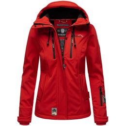 Softshelljacke Marikoo "Kleine Zicke", Damen, Gr. M (38), rot, Obermaterial: 98% Polyester, 2% Elasthan, Innenseite: 100% Polyester, Jacken Softshelljacke, sportliche Funktionsjacke