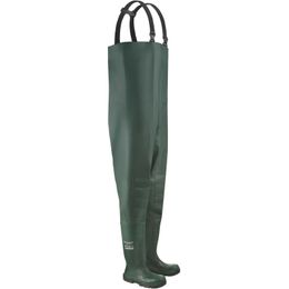 Wanderschuh Dunlop "Acifort JobGUARD Wathose Full Safety" Gr. 41, gr&uuml;n, 41, Obermaterial: 100% PVC PVC., Schuhe, Wanderschuh