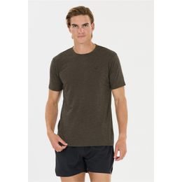 T-Shirt Virtus "Jokers V4", Jungen, Gr. L, dunkelgrau, 86% Polyester, 10% Viskose, 4% Elasthan, unifarben, normal, Rundhals, Shirts T-Shirt, 4-Wege Stretch