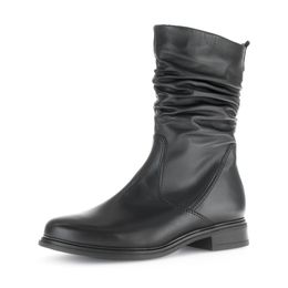 Stiefel Gabor, Damen, Gr. 37, schwarz, Kalbsleder, unifarben, Schuhe Stiefel, Stiefel, Stiefelette, Boots, in abgerundeter Form