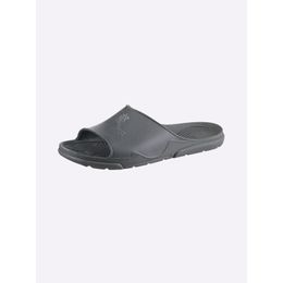 Badeschuh Fashy, Herren, Gr. 46, hellgrau, bedruckt, Gummi, Basic, Schuhe Badeschuh