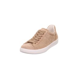 Sneaker Legero "SILENCE", Damen, Gr. 38, beige, Veloursleder, unifarben, Schuhe Sneaker, Schn&uuml;rschuh, Halbschuh, Freizeitschuh mit Ziern&auml;hten