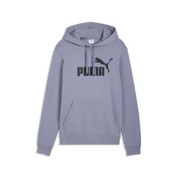Kapuzensweatshirt Puma "ESS NO. 1 LOGO HOODIE FL (S)", Herren, Gr. M, gray sky, Fleece, Obermaterial: 66% Baumwolle, 34% Polyester, bedruckt, regular fit normal, angesetztes B&uuml;ndchen, Sweatshirts, mit verstellbarer Kapuze, mit gerippten &Auml;rmelb&uuml;ndchen