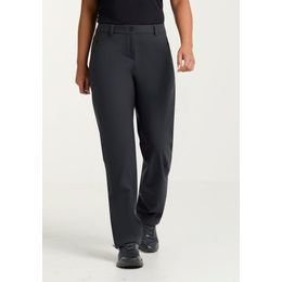 Trekkinghose Jack Wolfskin "TREK TERRAIN PANTS W", Damen, Gr. 34, Normalgr&ouml;&szlig;en, schwarz, Obermaterial: 90% Polyester, 10% sonstige Fasern. Futter: 100% Polyester, Hosen Trekkinghose