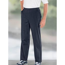 Homewearpants CLASSIC, Herren, Gr. 44/46, Normalgr&ouml;&szlig;en, blau (marine), 100% Baumwolle, meliert, unifarben, lang, Hosen