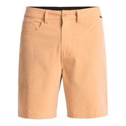 Badeshorts Quiksilver "Nelson Amph 18", Herren, Gr. 30S, US-Gr&ouml;&szlig;en, beige (khaki heather), Obermaterial: 96% Nylon, 4% Elasthan., Badehosen Badeshorts