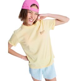 T-Shirt Roxy "Oceanregular Poster", Damen, Gr. L, golden haze, Obermaterial: 100% Baumwolle., Shirts T-Shirt
