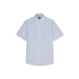 Businesshemd OLYMP "OLYMP Luxor, modern fit, Royal Kent", Herren, Gr. 38, Normaler Arm, bleu, 100% Baumwolle, Hemden