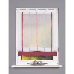 Raffrollo HEINE HOME Gr. 1, rot (bordeaux), B:80cm H:140cm, Raffrollos