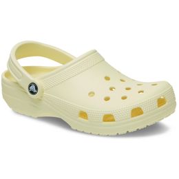 Clog Crocs "Classic Clog", Damen, Gr. 38, beige (hellgelb, gelb light), Croslite&trade;, Schuhe Clog, Sommerschuh, Schlappen, Hausschuh passt zu Jibbitz