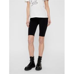 Radlerhose Pieces "PCIMAGINE", Damen, Gr. M (38), N-Gr, schwarz, Jersey, Obermaterial: 76% Polyamid, 24% Elasthan, unifarben, eng, Hosen Radlerhose, mit Shaping-Effekt