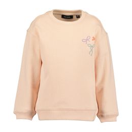 Sweater Blue Seven "Blue Seven M&auml;dchen Sweatshirt langarm mit B&uuml;ndchen", M&auml;dchen, Gr. 104, 4082, rosa, 100% Baumwolle, normal normal, Rundhals, gerader Abschluss, Sweatshirts Sweater
