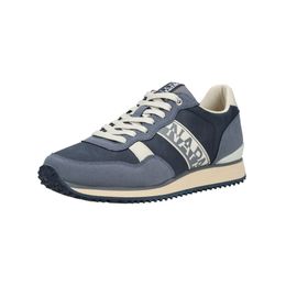 Sneaker Napapijri "Napapijri Sneaker Lederimitat/Textil", Herren, Gr. 42, blau (navy), Lederimitat, Textil, Schuhe Sneaker