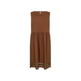 Jerseykleid soyaconcept "Soya Concept Dress SC-LORAINE", Damen, Gr. L, Normalgr&ouml;&szlig;en, 8710 toffee, Obermaterial: 100% Baumwolle, Kleider Jerseykleid
