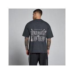 Myprotein MP Herren Lift Grafik Vintage Oversized-Baumwoll-T-Shirt &ndash; Dunkelgrau - M