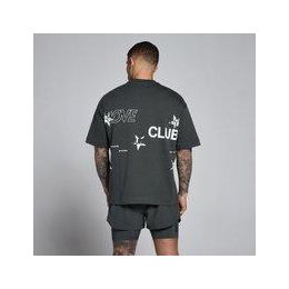 Myprotein MP Herren Hybrid Grafik Oversized-Baumwoll-T-Shirt &ndash; Vintage-Schwarz - XXXL