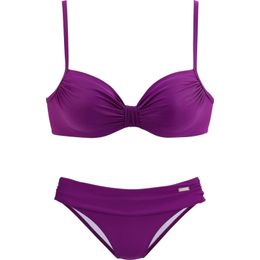Lascana Damen B&uuml;gel-Bikini fuchsia Gr&ouml;&szlig;e 36E