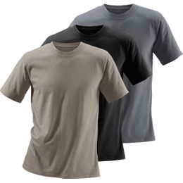H.I.S. Herren T-Shirt olivgr&uuml;n, schwarz, dunkelgrau Gr&ouml;&szlig;e S