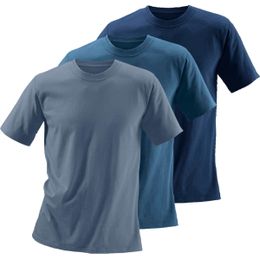H.I.S. Herren T-Shirt dunkelblau, mittelblau, graublau Gr&ouml;&szlig;e XXL