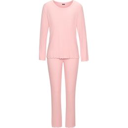 Damen Pyjama apricot Gr&ouml;&szlig;e 48/50