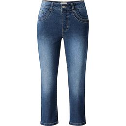 Heine Damen Caprijeans im 5-Pocket-Stil blue-stone-washed Gr&ouml;&szlig;e 34