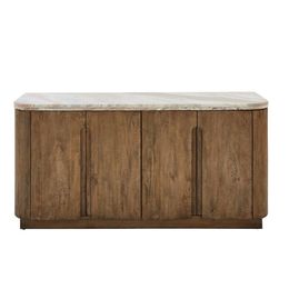 Signature SIDEBOARD aus Massivholz und Marmor 162/80/43 cm
