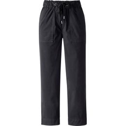 CR&Eacute;ATION L Damen 7/8-Hose mit Rundum-Dehnbund, gerafft schwarz Gr&ouml;&szlig;e 42