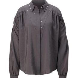 CR&Eacute;ATION L Damen Hemdbluse anthrazit Gr&ouml;&szlig;e 40