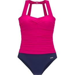 Lascana Damen Badeanzug beere-marine Gr&ouml;&szlig;e 38C