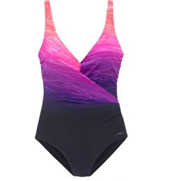 Lascana Damen Badeanzug marine-pink Gr&ouml;&szlig;e 36B