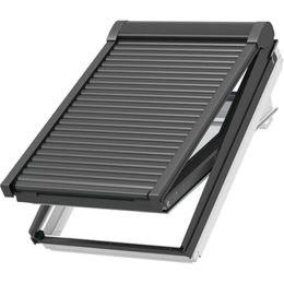 NEU: Velux Elektro-Rollladen SML 0000K Aluminium Dunkelgrau inkl. KUX 110, 78x118 cm (MK06)