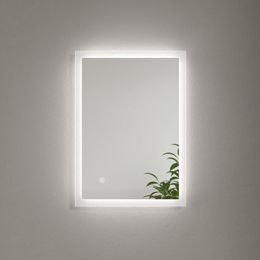 Emke Badspiegel, Transparent, Glas, Rechteckig, 70x50x3.5 cm, Badezimmer, Badezimmerspiegel, Badspiegel