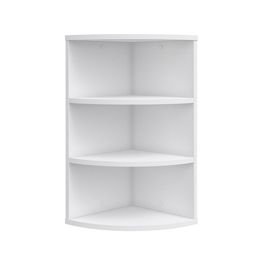 VICCO Wandregal, Wei&szlig;, Holzwerkstoff, 4 F&auml;cher, Formgebogen, 30x60x30 cm, Wohnzimmer, Regale, Wandregale