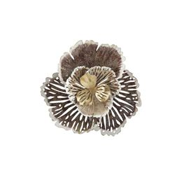 HOME STORY Wandobjekt Blume braun Metall Ma&szlig;e (cm): B: 43,8 H: 43,8 T: 8.9 &raquo; H&ouml;ffner