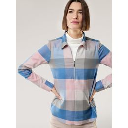 Walbusch Kuschelflanell Zip-Bluse