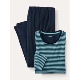 Walbusch Jersey Flanell Pyjama Streifen