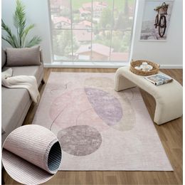 Outdoorteppich "Owen, LAGERR&Auml;UMUNG", beige (creme,beige), B:160cm H:10mm L:230cm, Polyester, MyFlair M&Ouml;BEL & ACCESSOIRES, Teppiche, Outdoorteppich, bedruckt, modernes Design, In- & Outdoor geeignet, waschbar