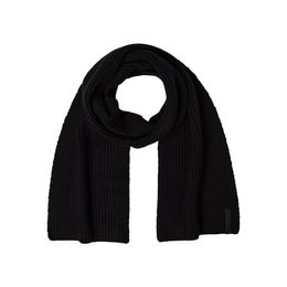 JOOP! Strickschal JOOP JEANS "Lucifer", Herren, schwarz, Strick, Viskosemischung, unifarben, Modet&uuml;cher, aus Strukturstrick