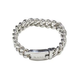 Armband Karl Kani "Karl Kani KK Retro Kani Link Bracelet", silber, Armb&auml;nder, Damen, onesize, Stahl, Armband
